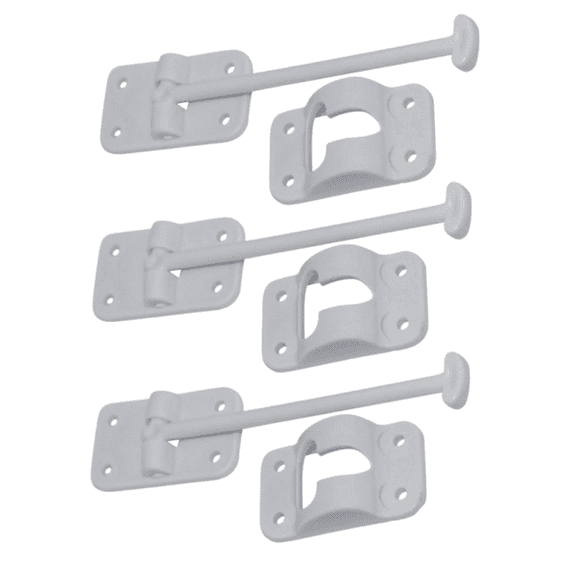3-Pack 6 Inch T-Handle Door Latches - White RV Camper Trailer Cargo ...