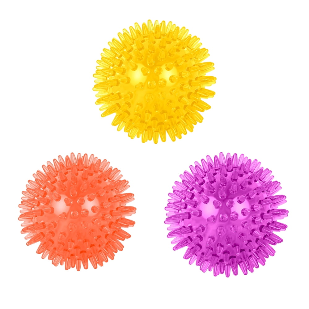 3-Pack/6-Pack Squeaky Dog Toy Balls, Floating Dog Pool Balls, Spiky Dog ...