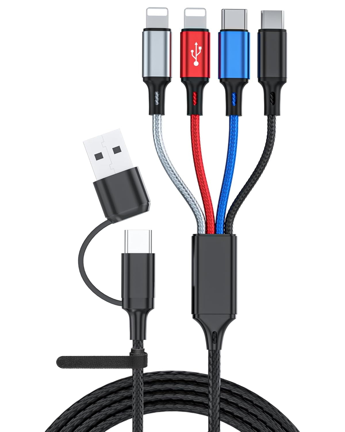 (3-Pack) 6-in-1 Multi Charging Cable 6ft, Charging Cables for Multiple ...