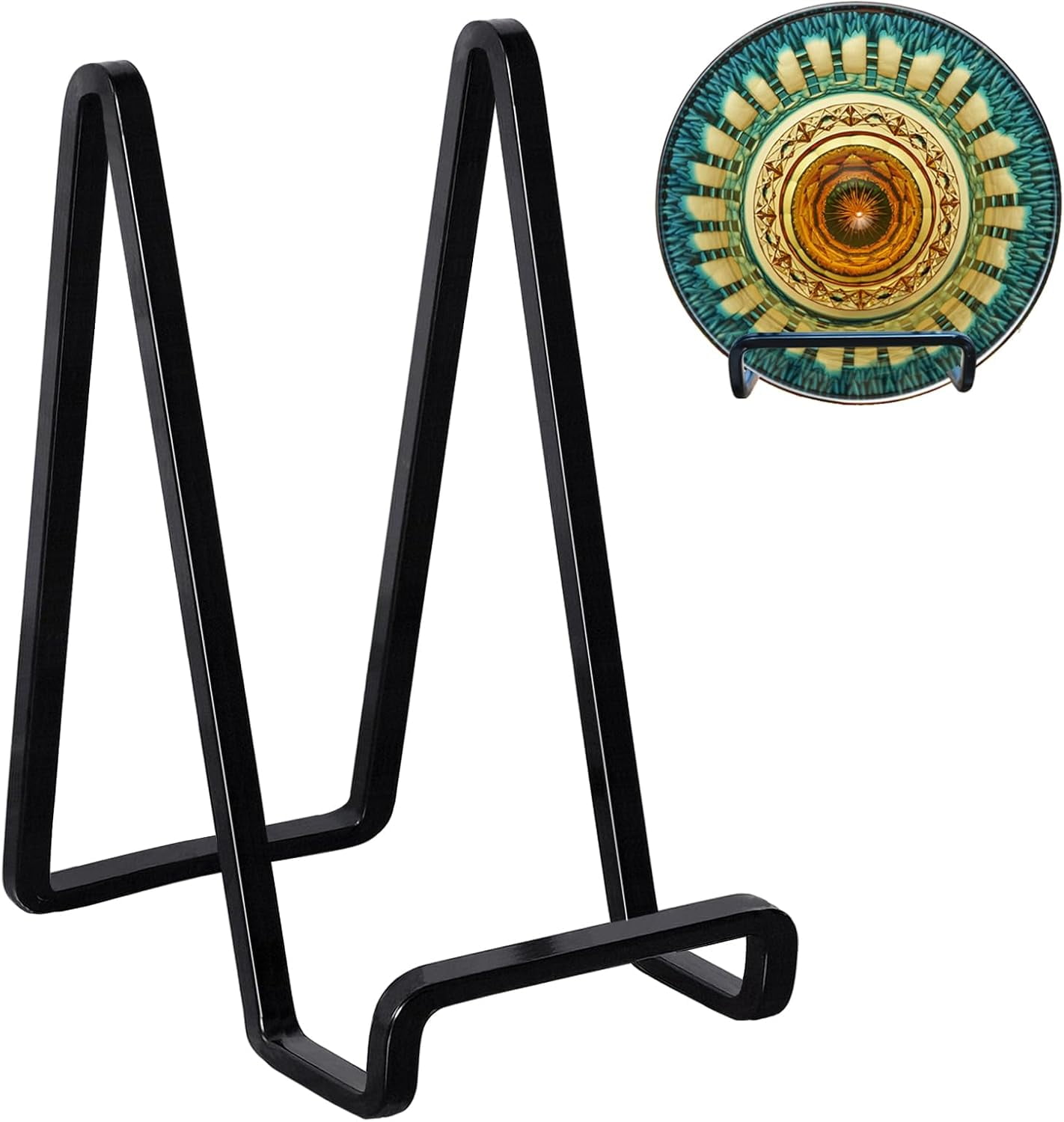 3 Pack 6 inch Metal Plate Stands for Display, Holder Pictures Frame ...