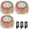 3 Pack 66ft Christmas Mini Lights, 200 LED Transparent Wire Starry ...