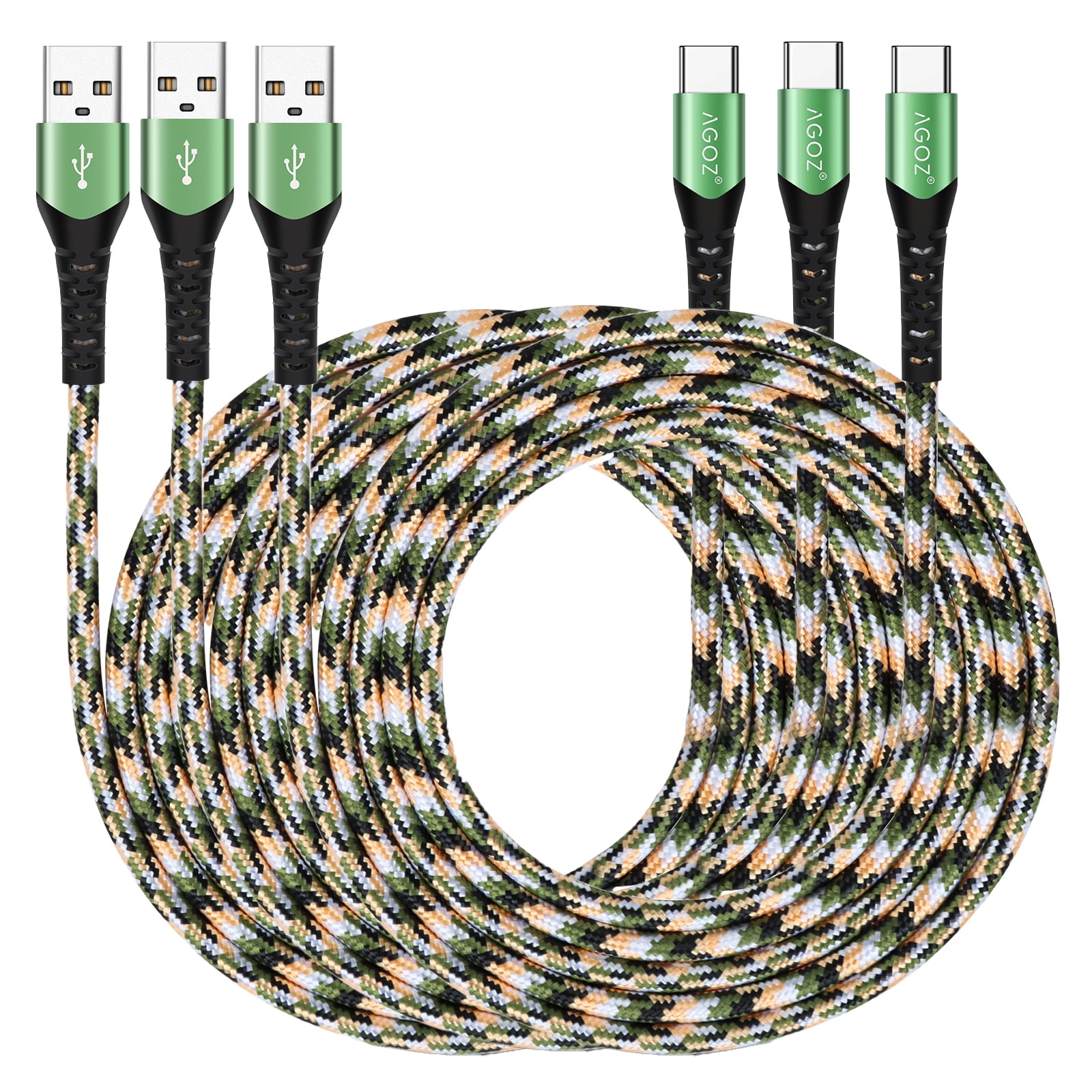 3 Pack 6ft Camo USB C Cable FAST Charger Type C Cord for iPad Air 4th ...