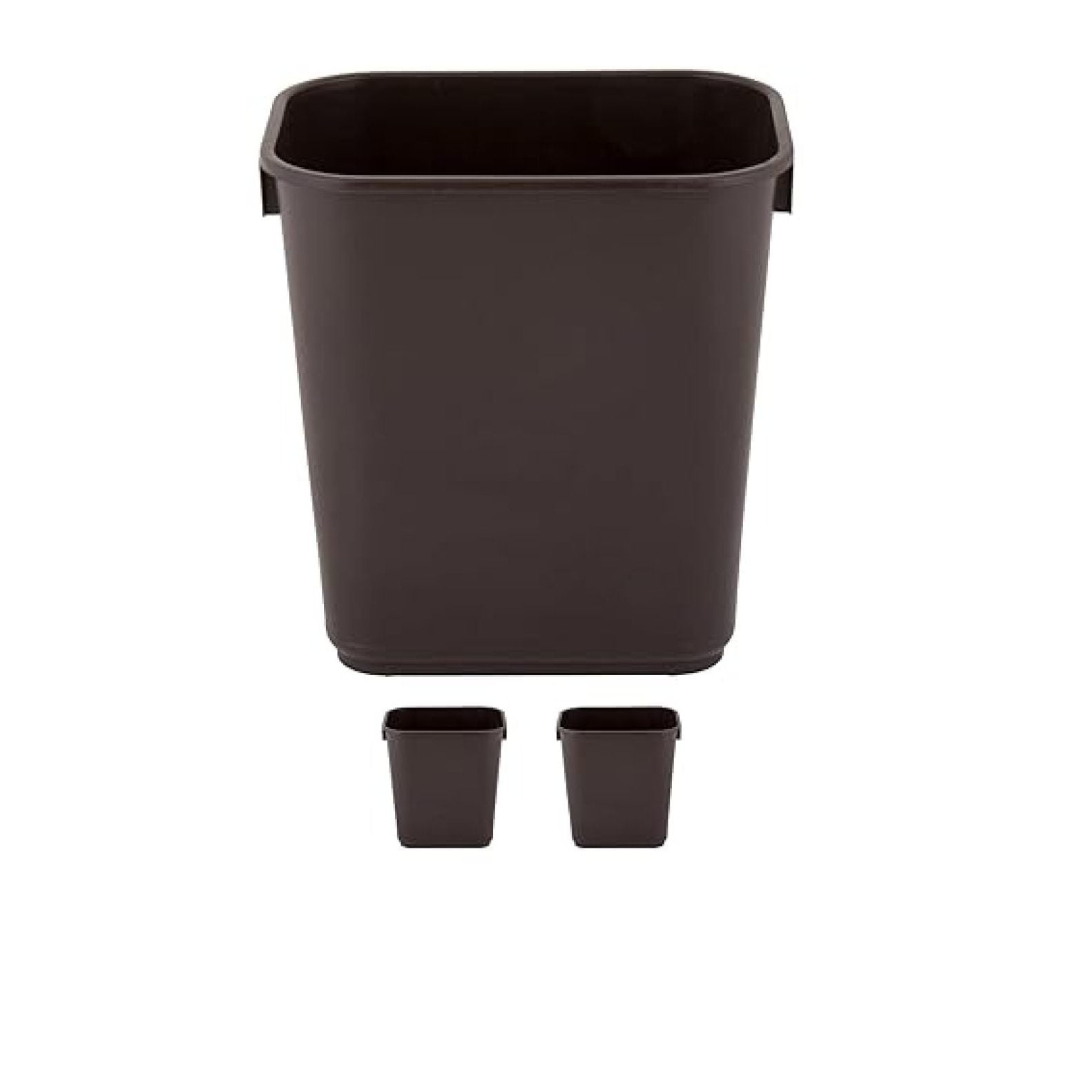 3 Pack! 7 Gallon Brown Rectangular Wastebasket Restaurant Trash can ...