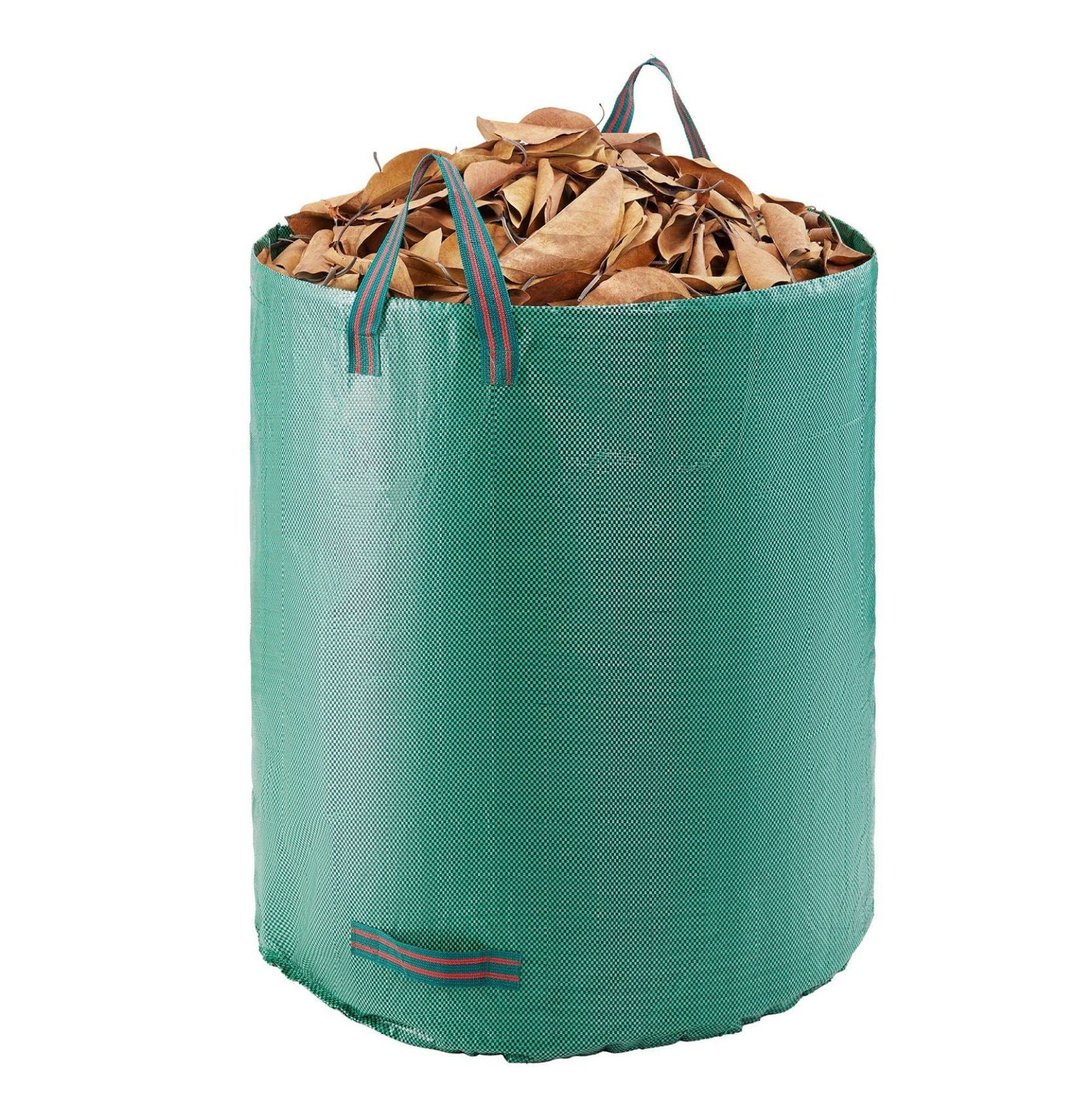 3-Pack 72 Gallon Reusable Yard Waste Bag Garden Leaf Trash Container ...