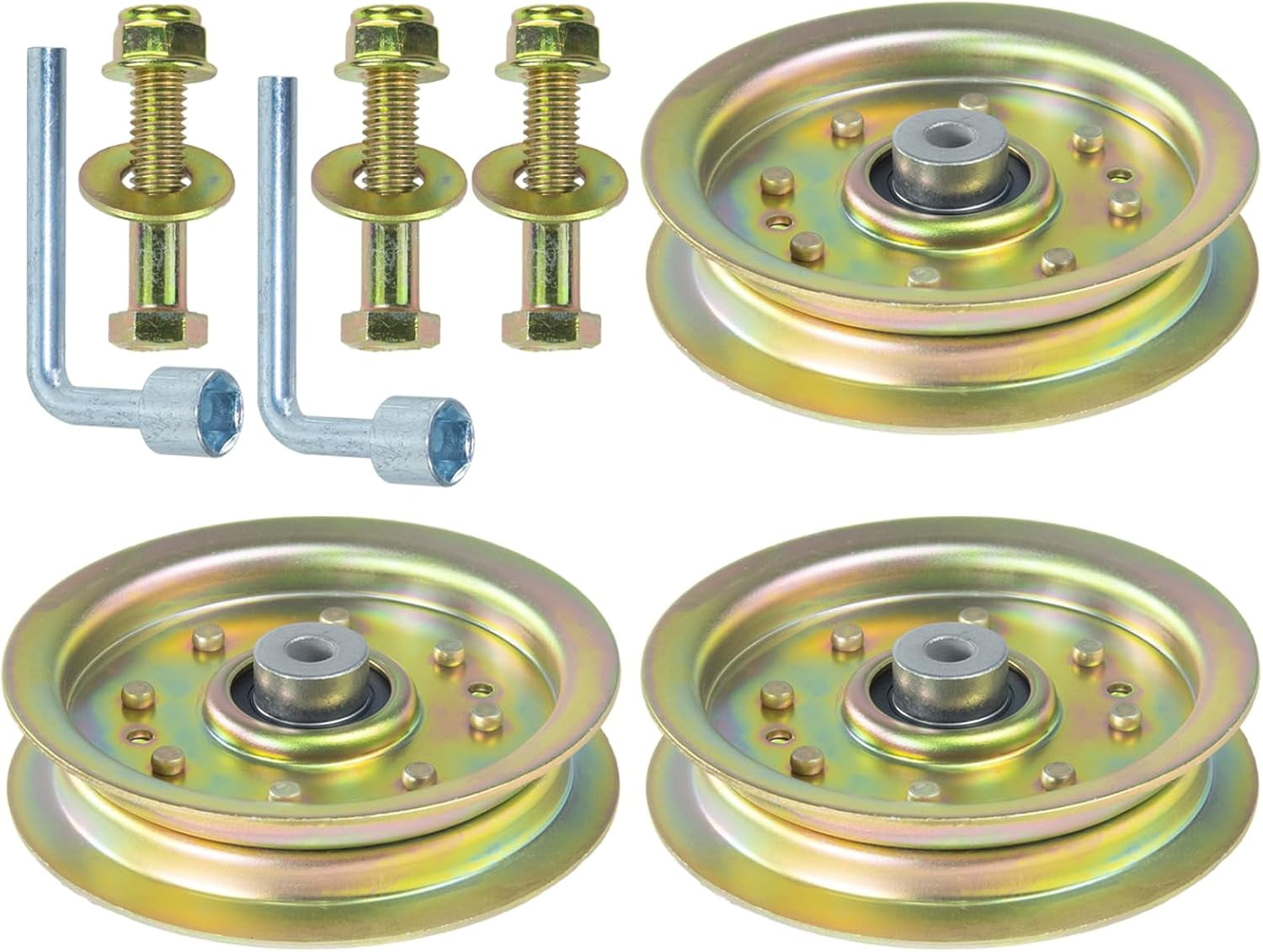 3 Pack 753-08171 Idler Pulley Replaces Cub Cadet 756-04129B Idler ...