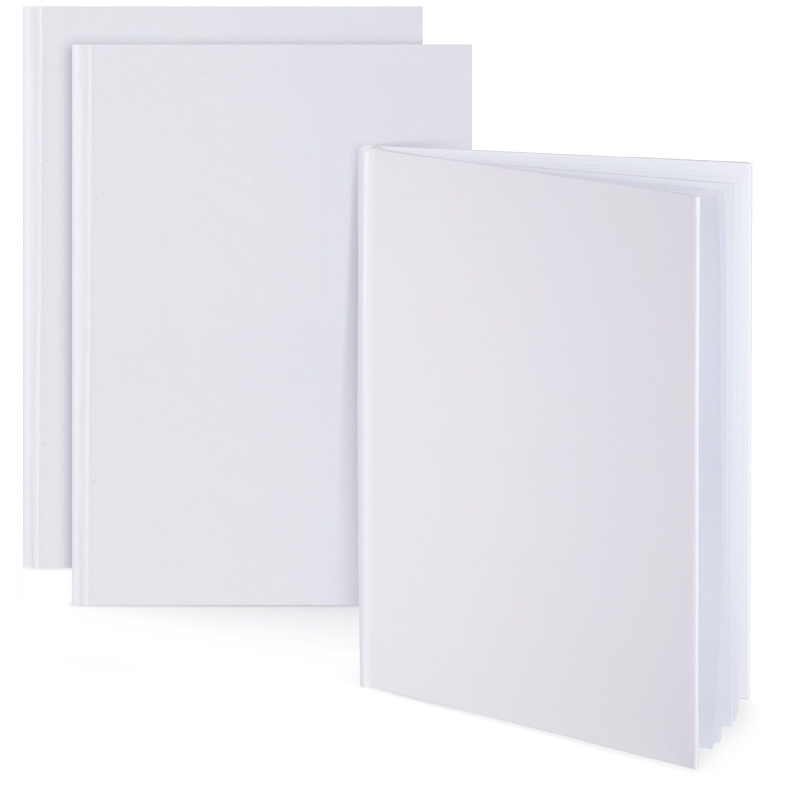 3 Pack 7x10 inch White Blank Hardcover Books for Kids to Write Stories ...