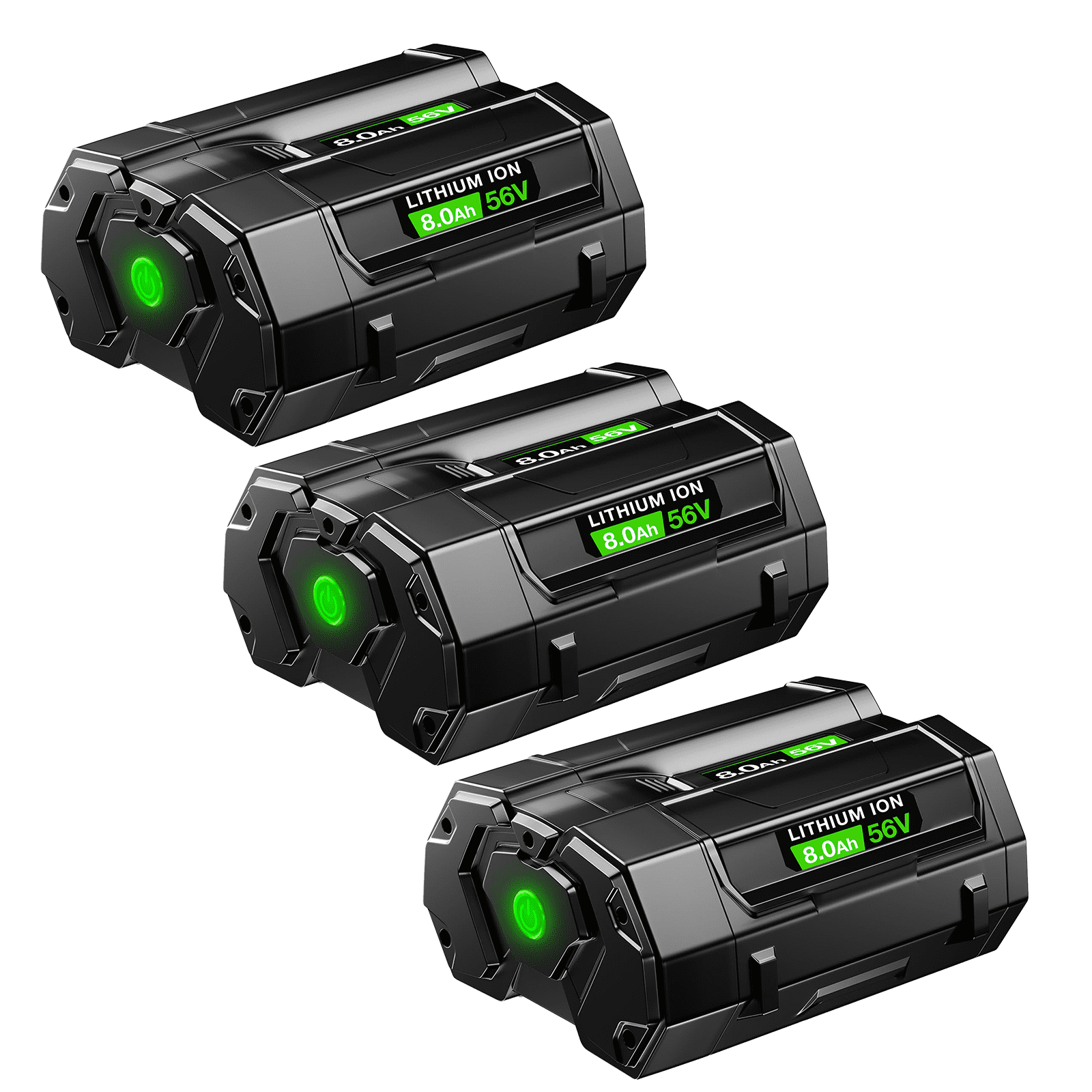 3 Pack 8000mAh Replacement for Ego Battery Compatible with Ego Battery ...