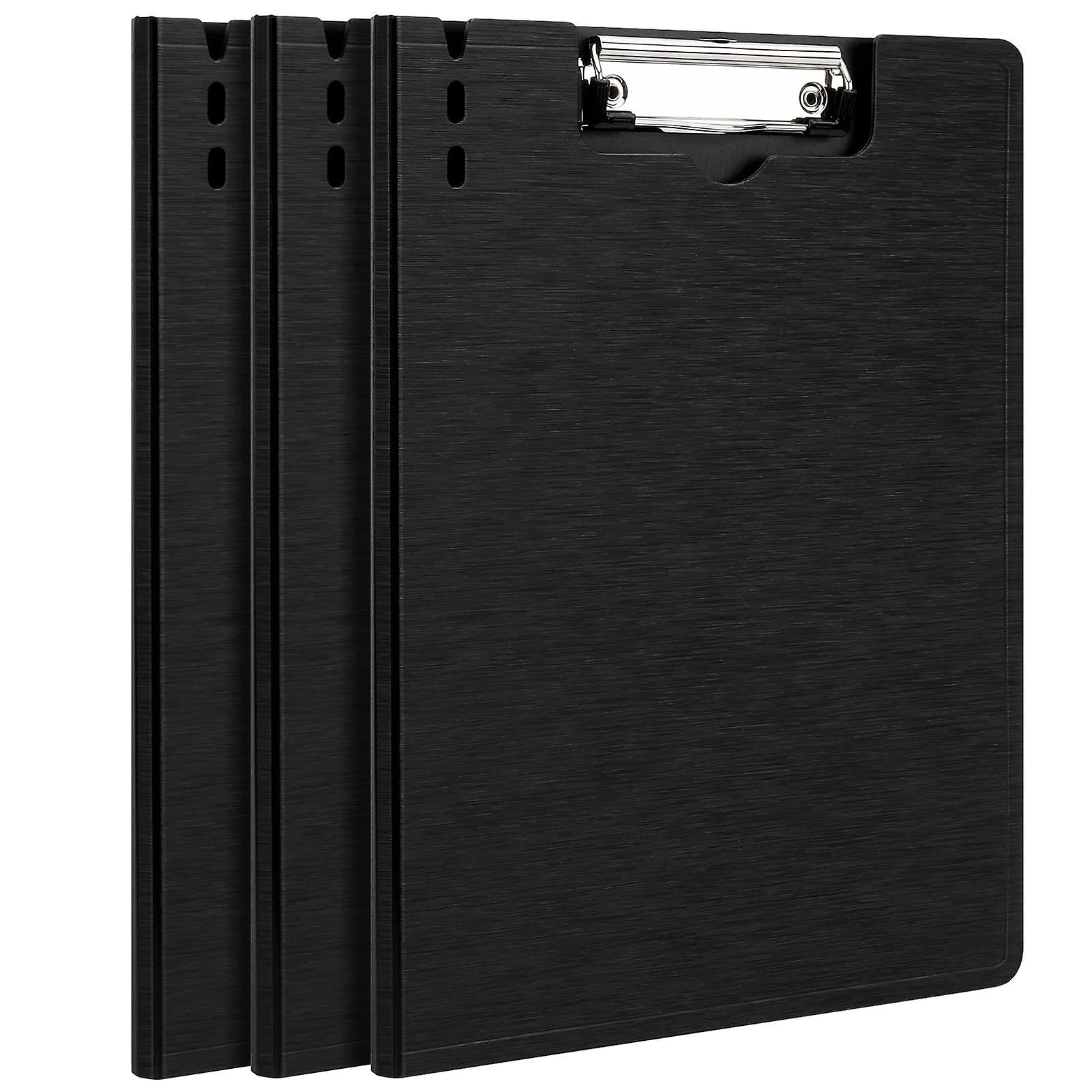 3 Pack A4 Durable A4 Foldover Clipboard, with Sturdy Spring-Loaded Grip ...