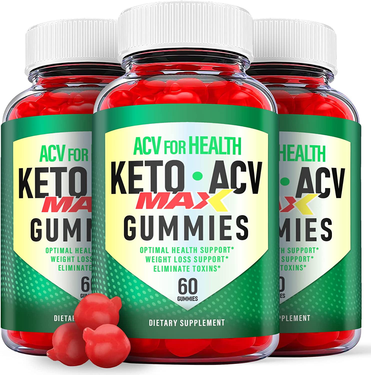 (3 Pack) ACV for Health Max Keto ACV Gummies - Supplement for Weight ...