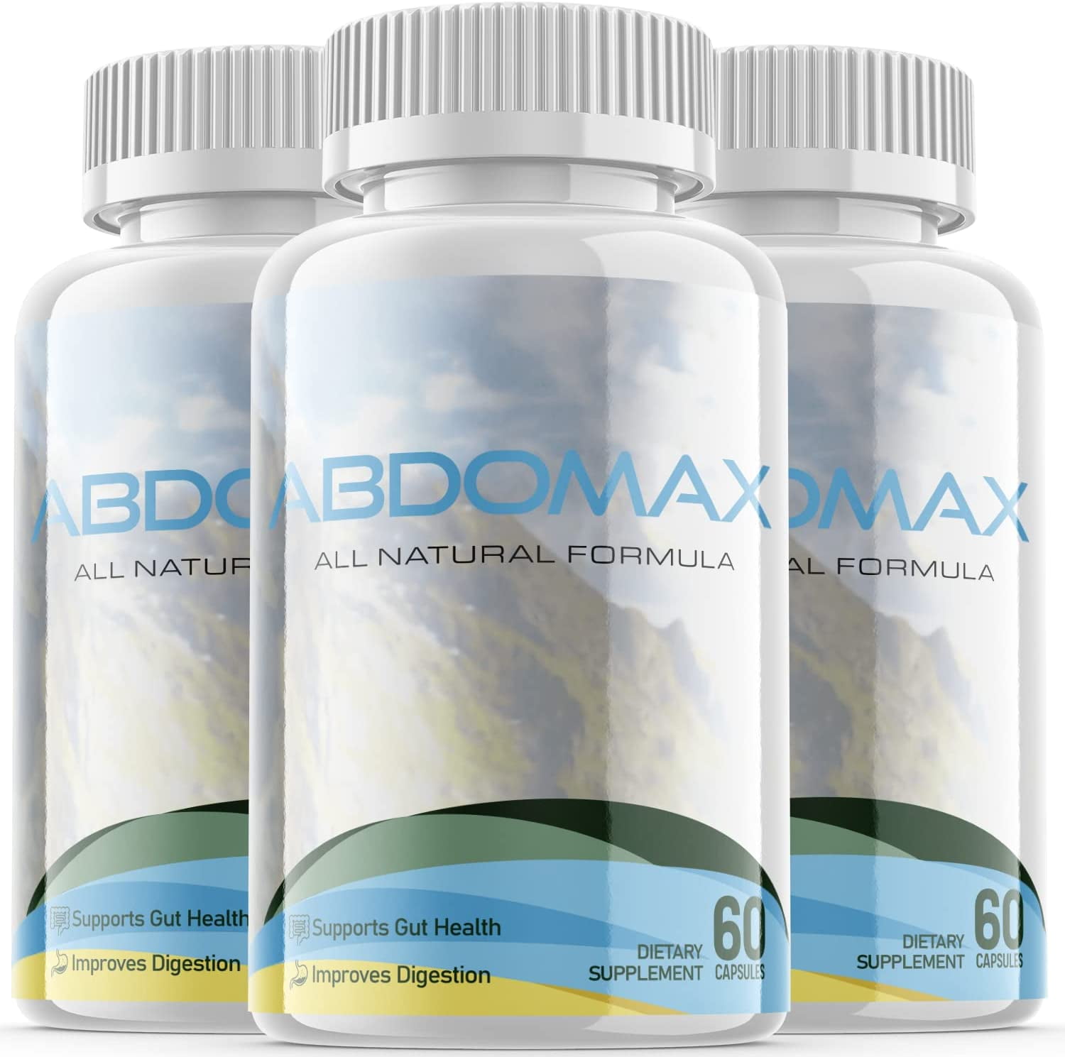 (3 Pack) Abdomax - Dietary Supplement for Digestion and Healthy Gut ...