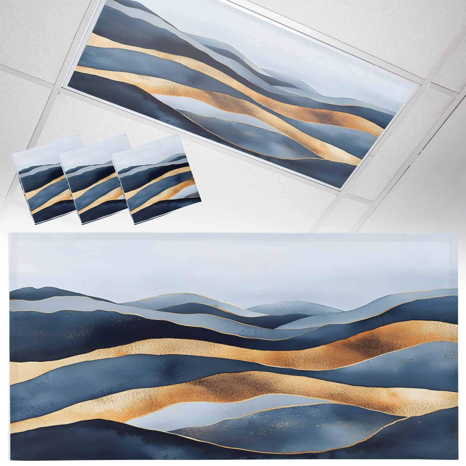 3 Pack Abstract Graffiti Fluorescent Light Covers for Ceiling Lights ...
