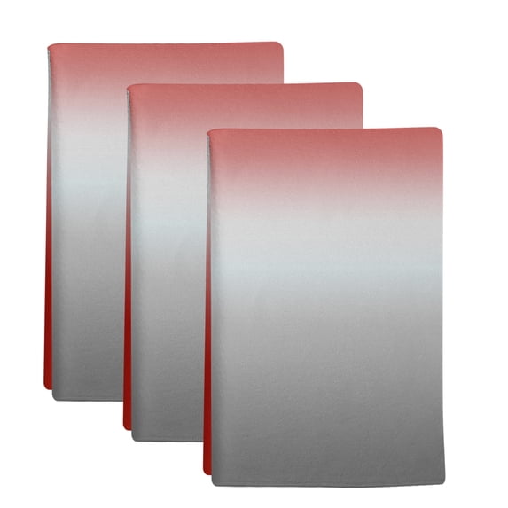 3 Pack Abstract Kitchen Towels Red Grey Gradient Modern Art Decorative ...