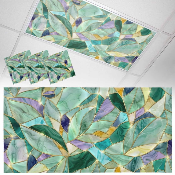 3 Pack Abstract Leaf Fluorescent Light Covers for Ceiling Lights ...