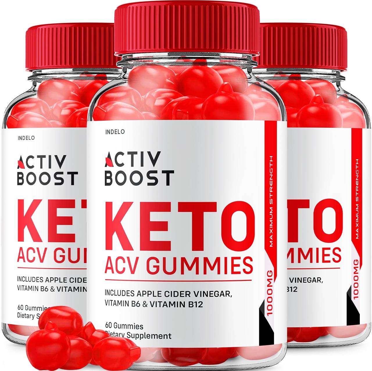 Activ Boost Keto ACV Gummies, 1000MG, Active Boost Apple Cider Vinegar ...