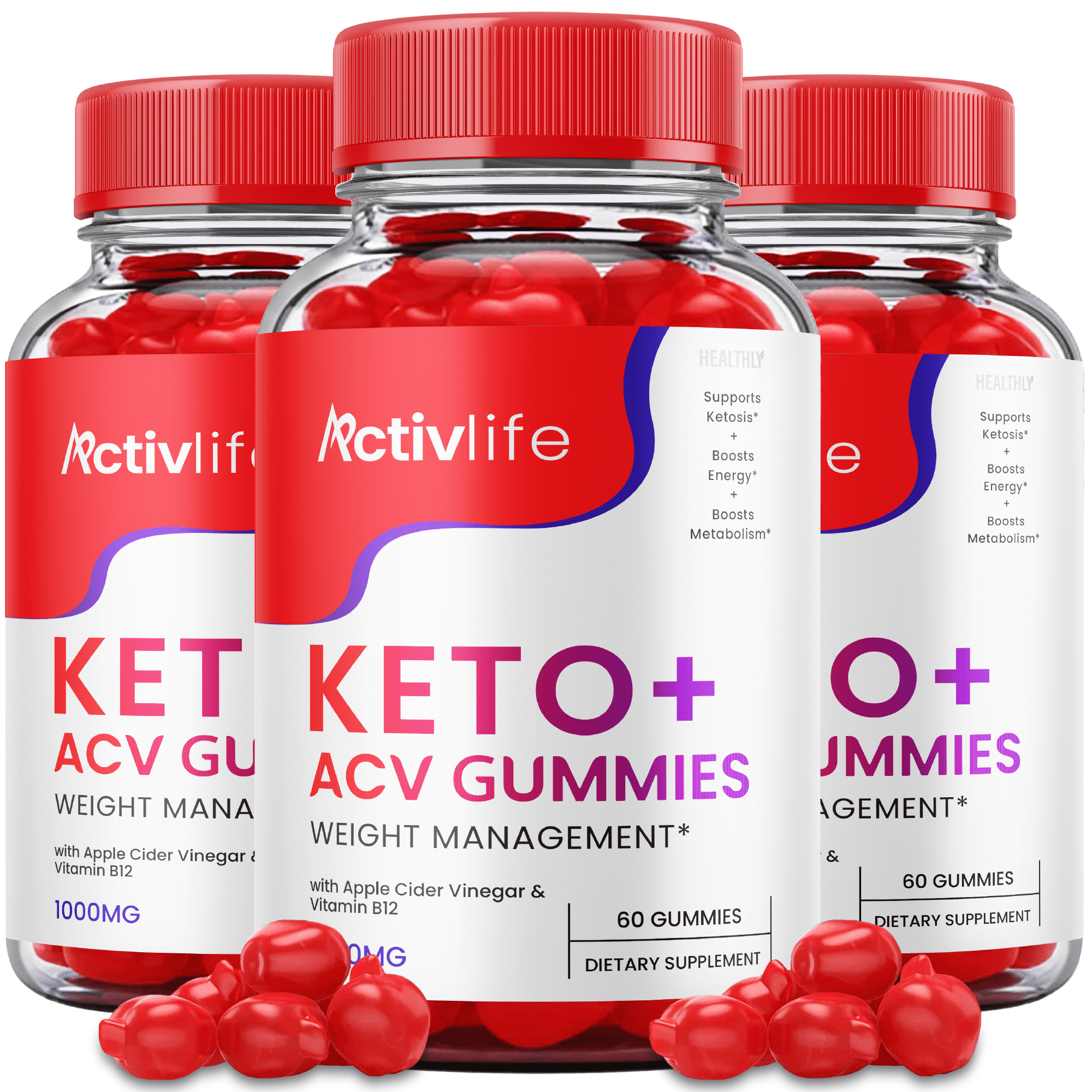 (3 Pack) ActivLife Keto ACV Gummies, Activ Life Keto Gummies, ActivLife Keto with ACV Official ...