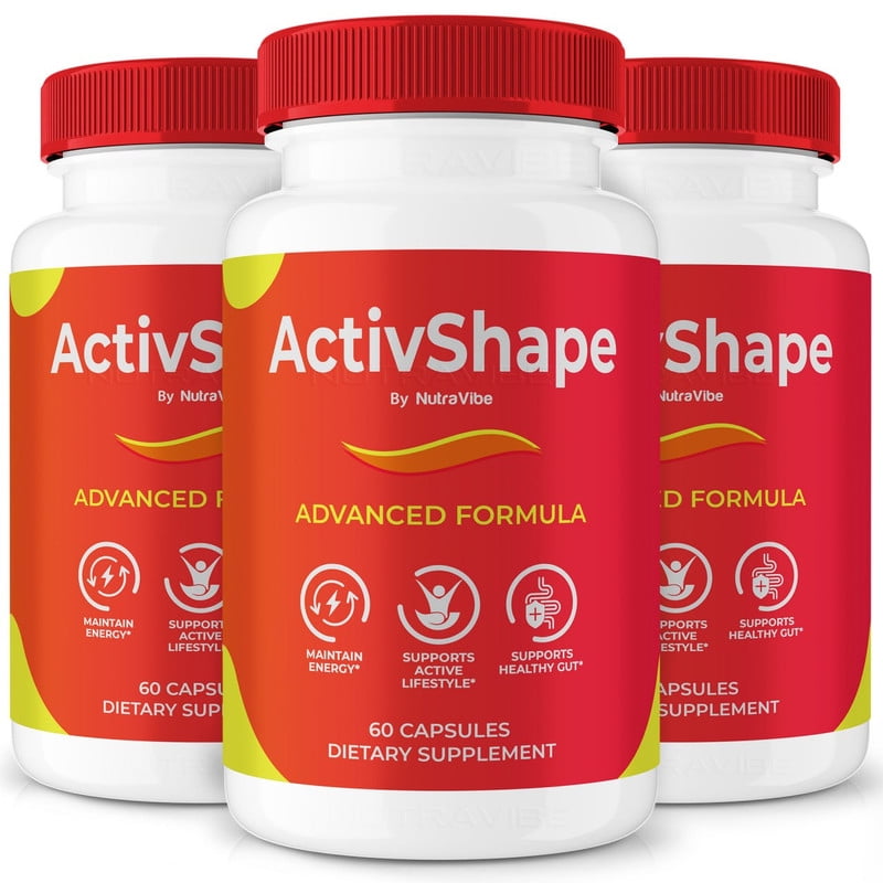 (3 Pack) ActivShape – Natural Daily Pill Formula Designed to Align with ...