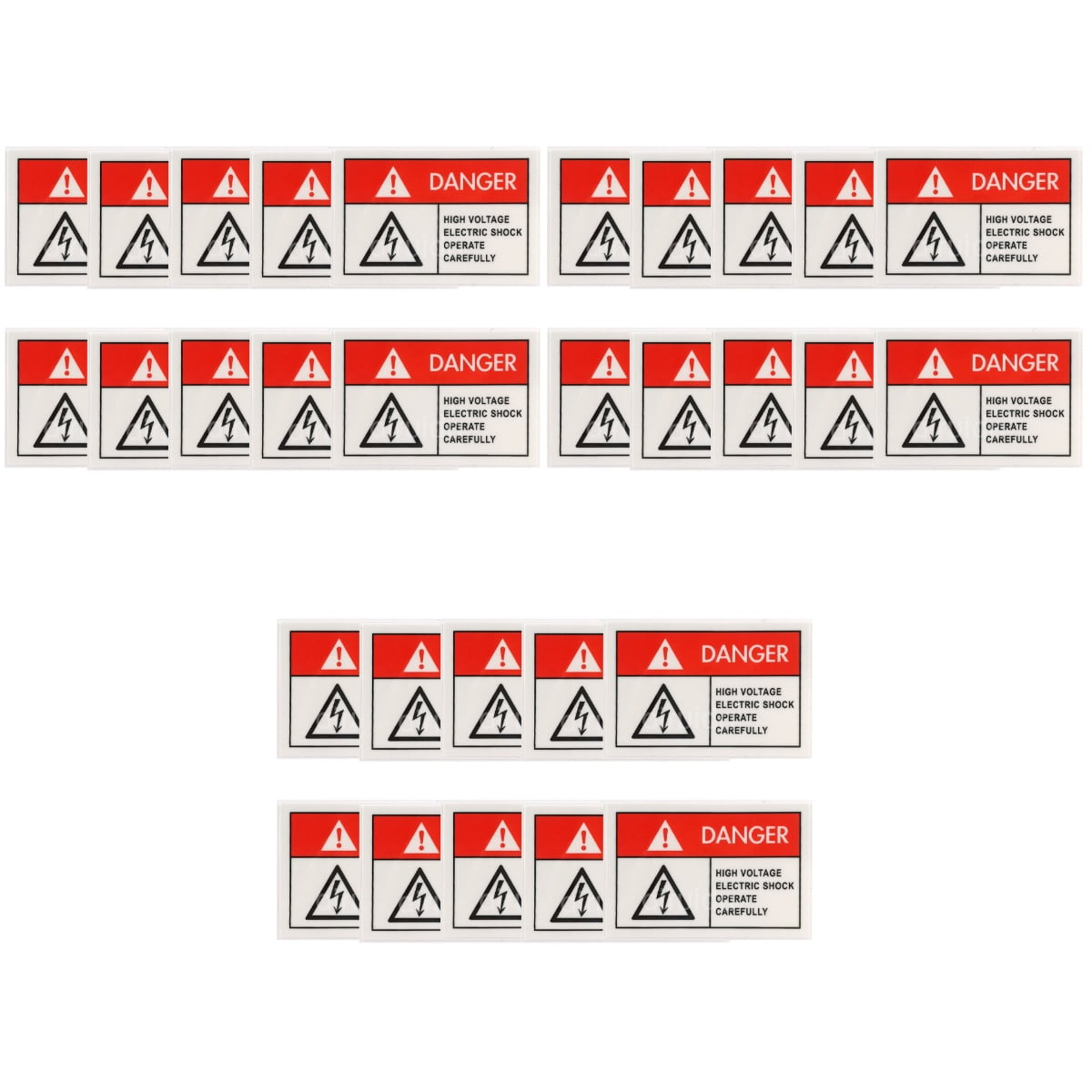 3 Pack Adhesive Warning Sign Red Fragile Sticker Dot Stickers Signs ...