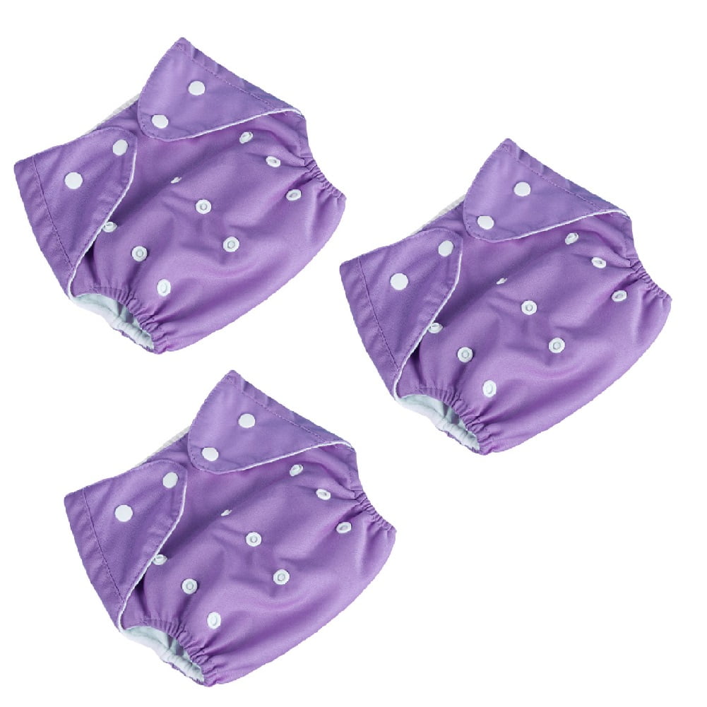 3 Pack Adjustable Size Waterproof Washable Pocket Cloth Diapers ...