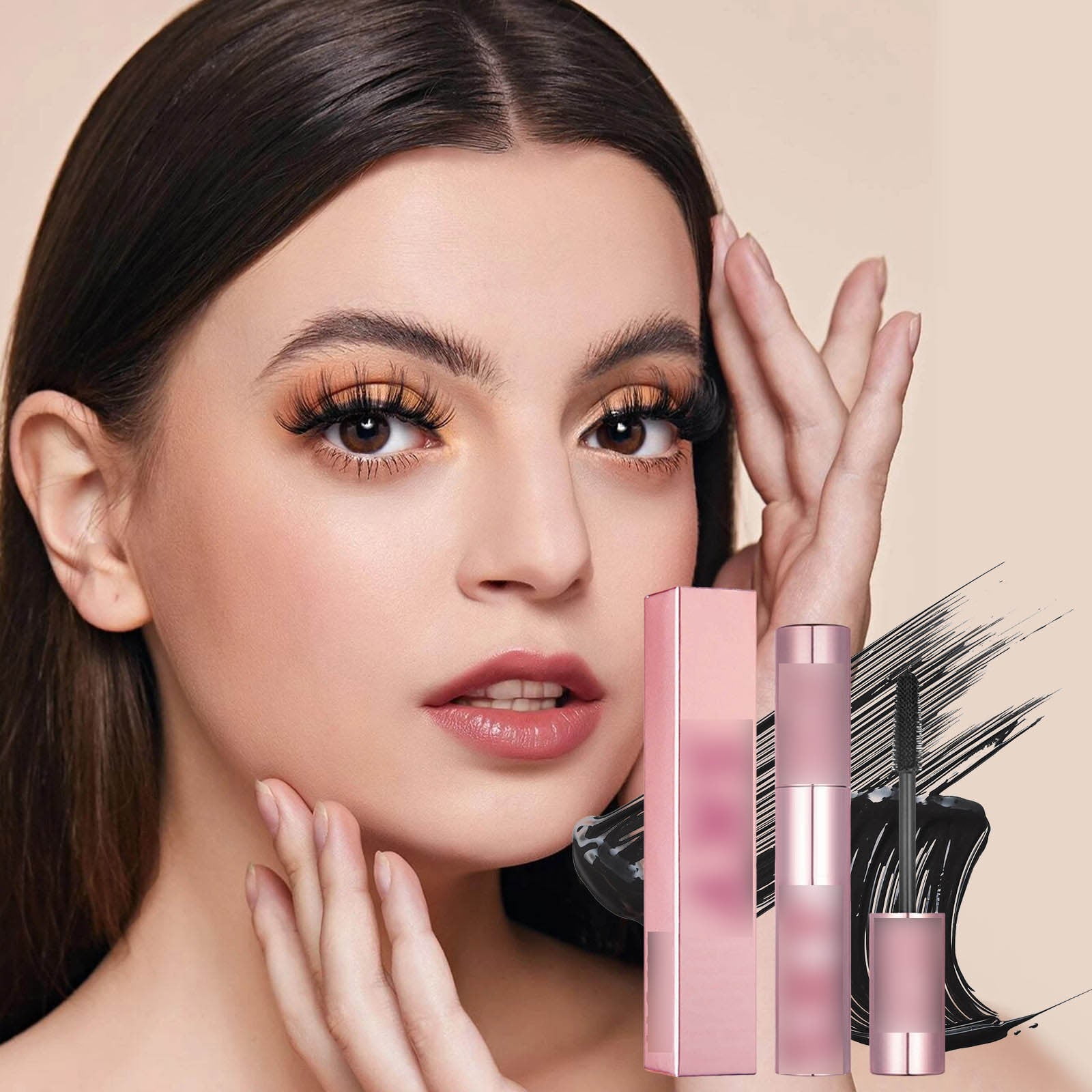 3 Pack Adult 4D Silk Fiber Mascara ABS Lengthening Mascara Birthday ...