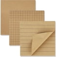 3 Pack Aesthetic Sticky Notes 3 x 3 Inches with Lines Grids, 80 Sheets ...