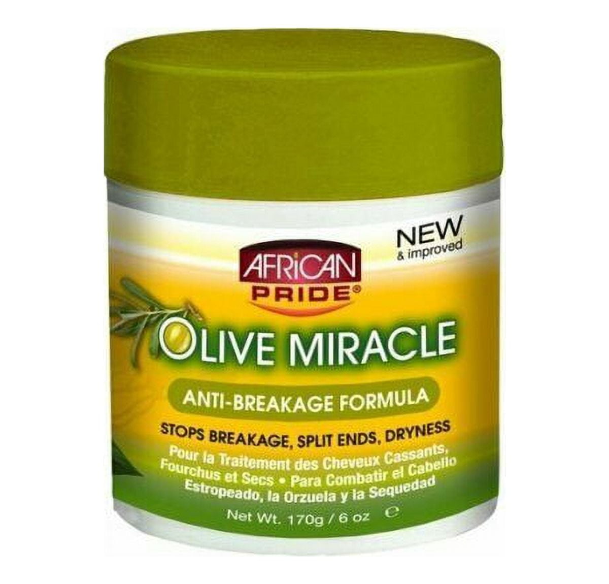 3 Pack African Pride Olive Miracle anti-Breakage Formula Hair Creme 6 ...