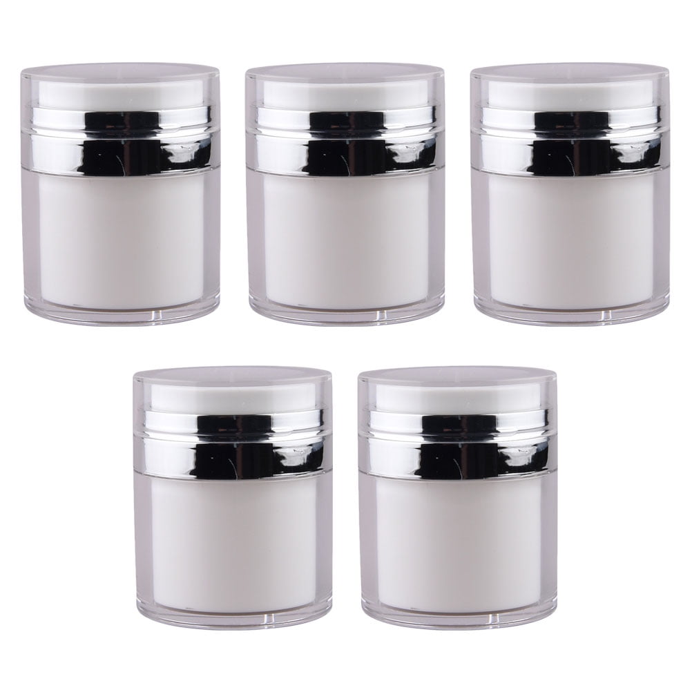 3 Pack Airless Cosmetic Packaging Press Cream Jar Bottle - Walmart.com