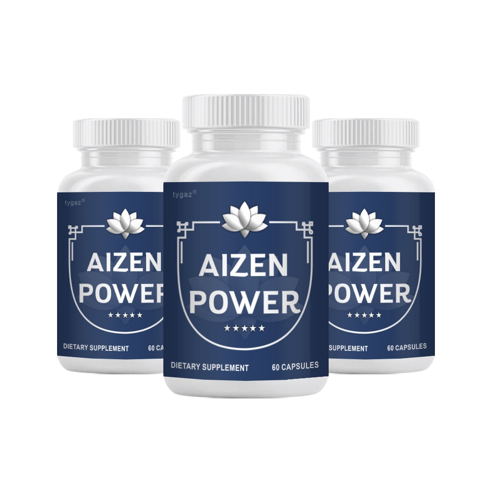 Aizen Power for Men - 3 Pack, Natural Testosterone & Energy Booster, 60 ...