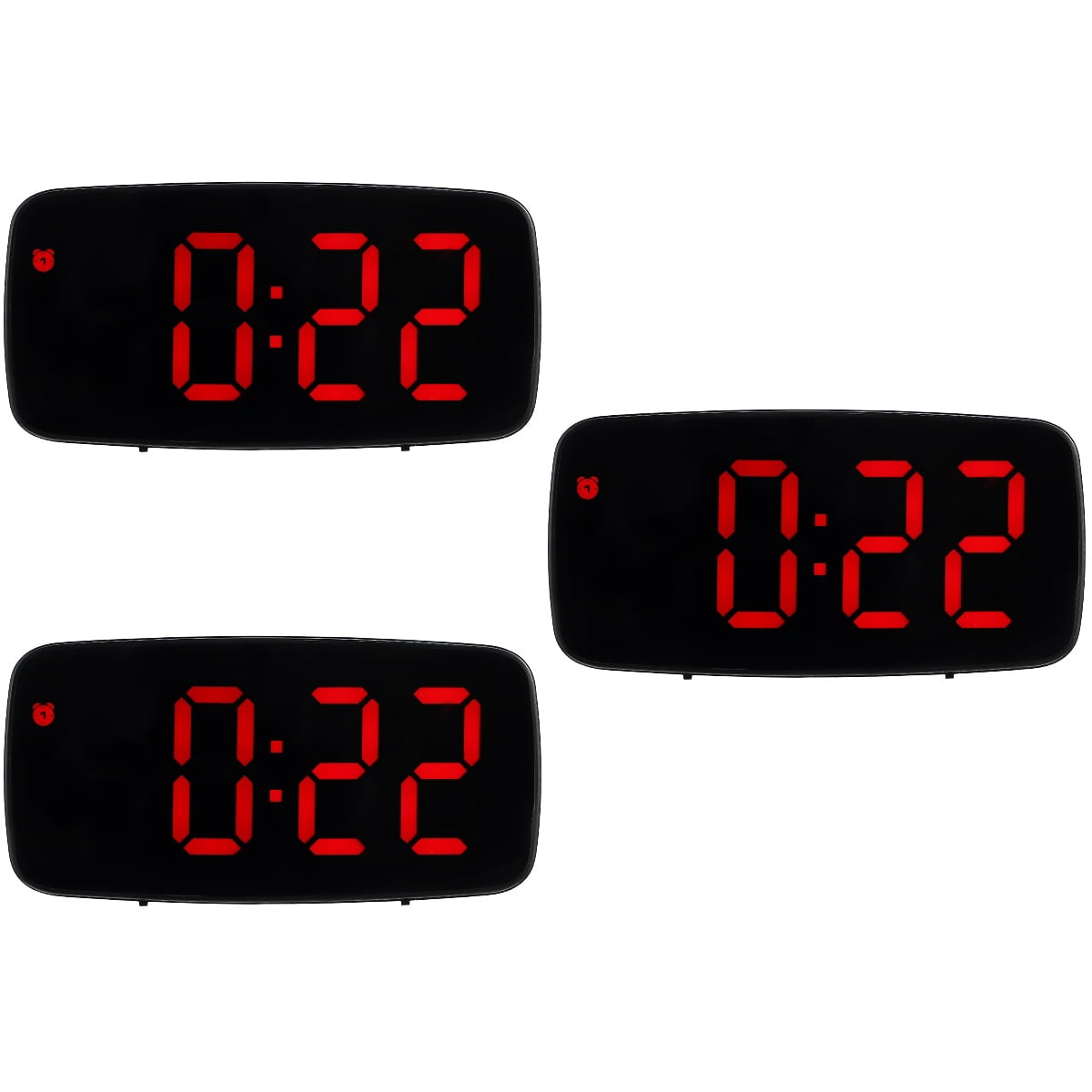 3 Pack Alarm Clock Digital LED Electronic Trustworthy Child - Walmart.com