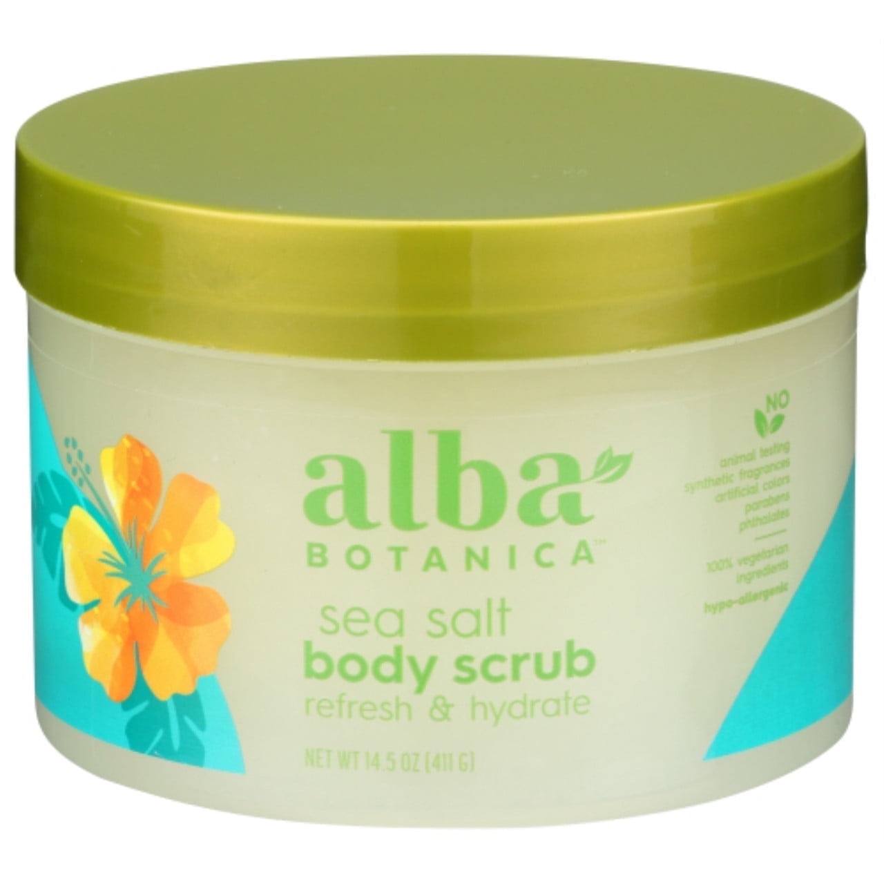 (3 Pack) Alba Botanica Hawaiian Body Scrub, Revitalizing Sea Salt ...
