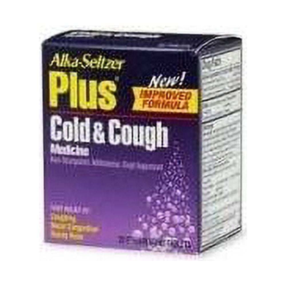 3 Pack Alka-Seltzer Plus Cold & Cough Effervescent Tablets Citrus ...