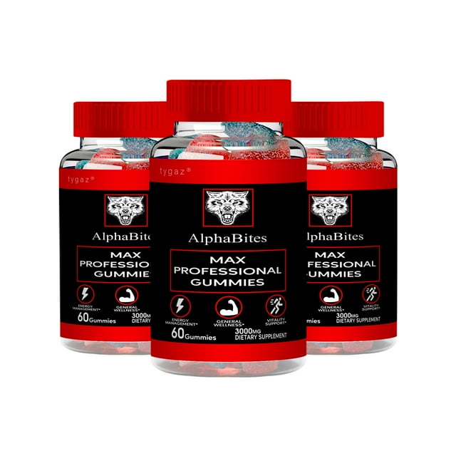 (3 Pack) Alpha Bites - Alpha Bites Max Gummies - Walmart.com