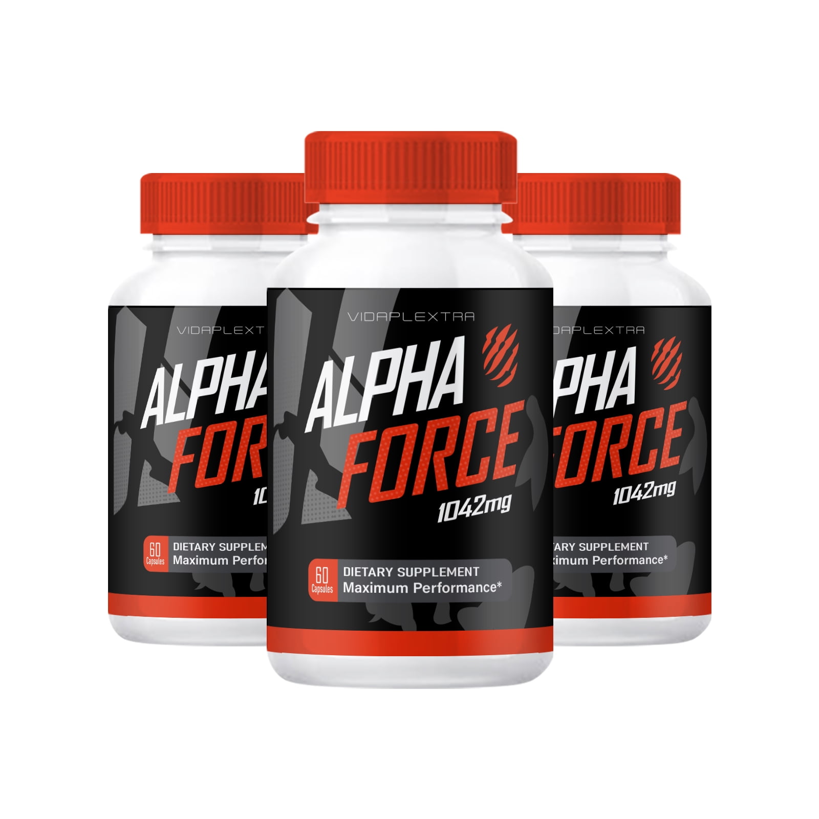 (3 Pack) Alpha Force Capsules - Alpha Force Male Capsules - Walmart.com