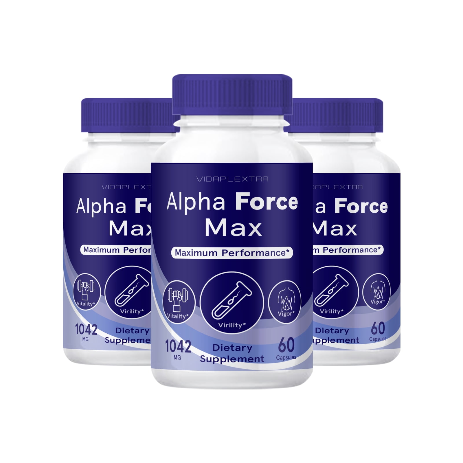 (3 Pack) Alpha Force Max Capsules - Alpha Force Max Male Capsules ...