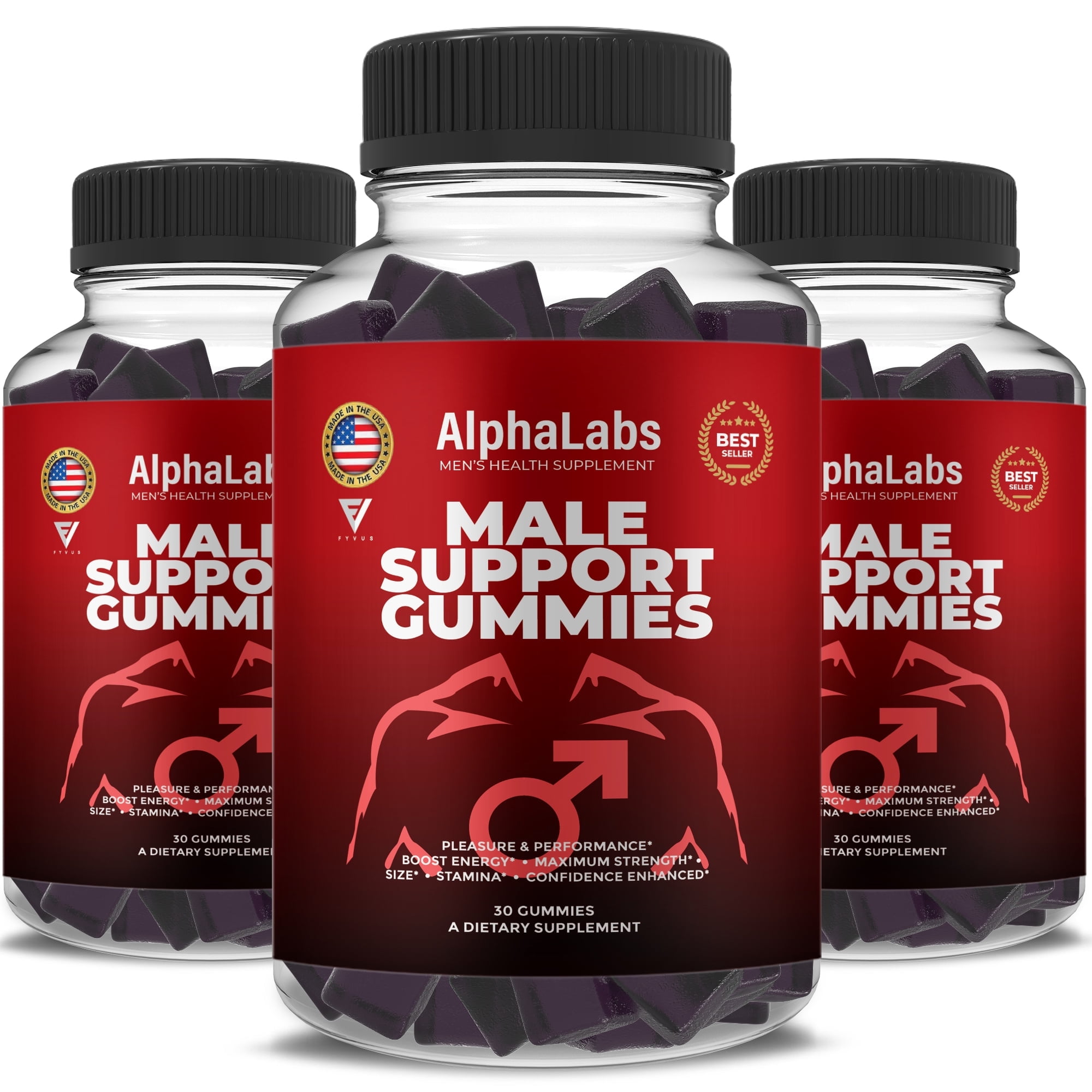 (3 Pack) Alpha Labs Gummies AlphaLabs Maximum Performance Gummy (180 ...
