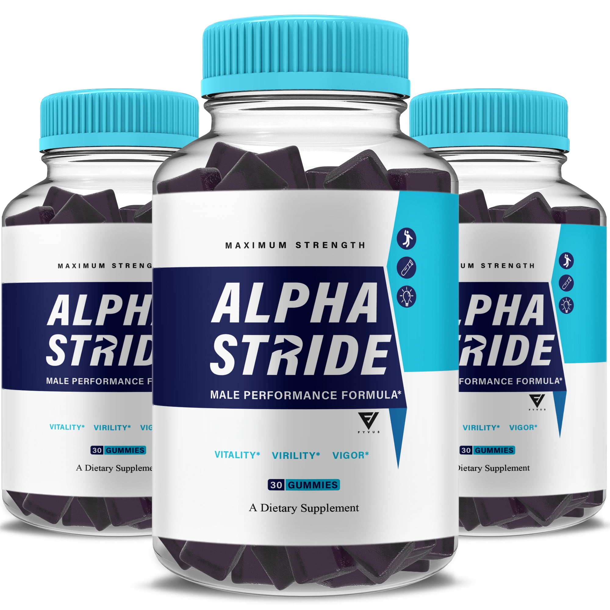 (3 Pack) Alpha Stride Performance Gummies, AlphaStride Support (3 Month Supply) - Walmart.com