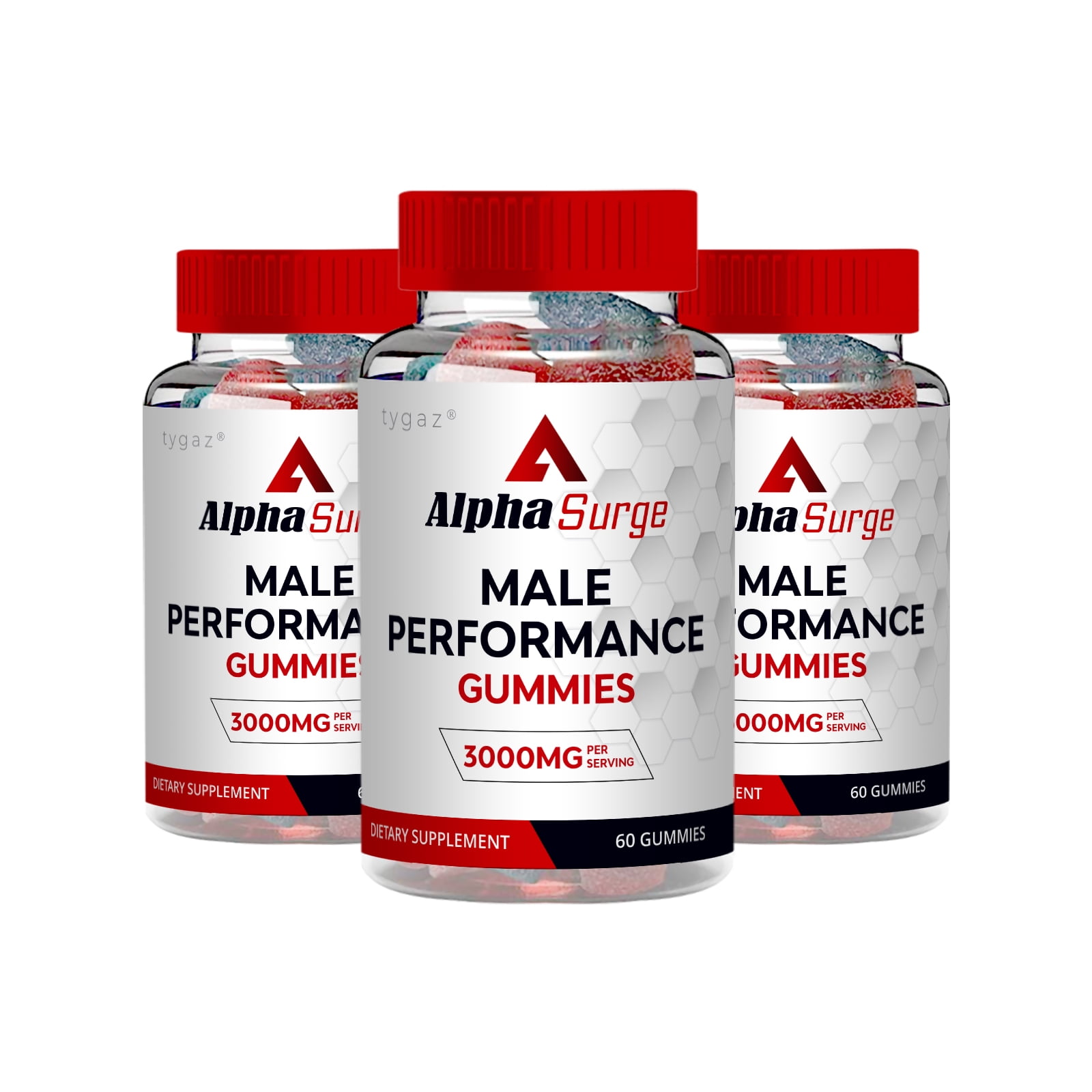 (3 Pack) Alpha Surge - AlphaSurge Gummies For Men - Walmart.com