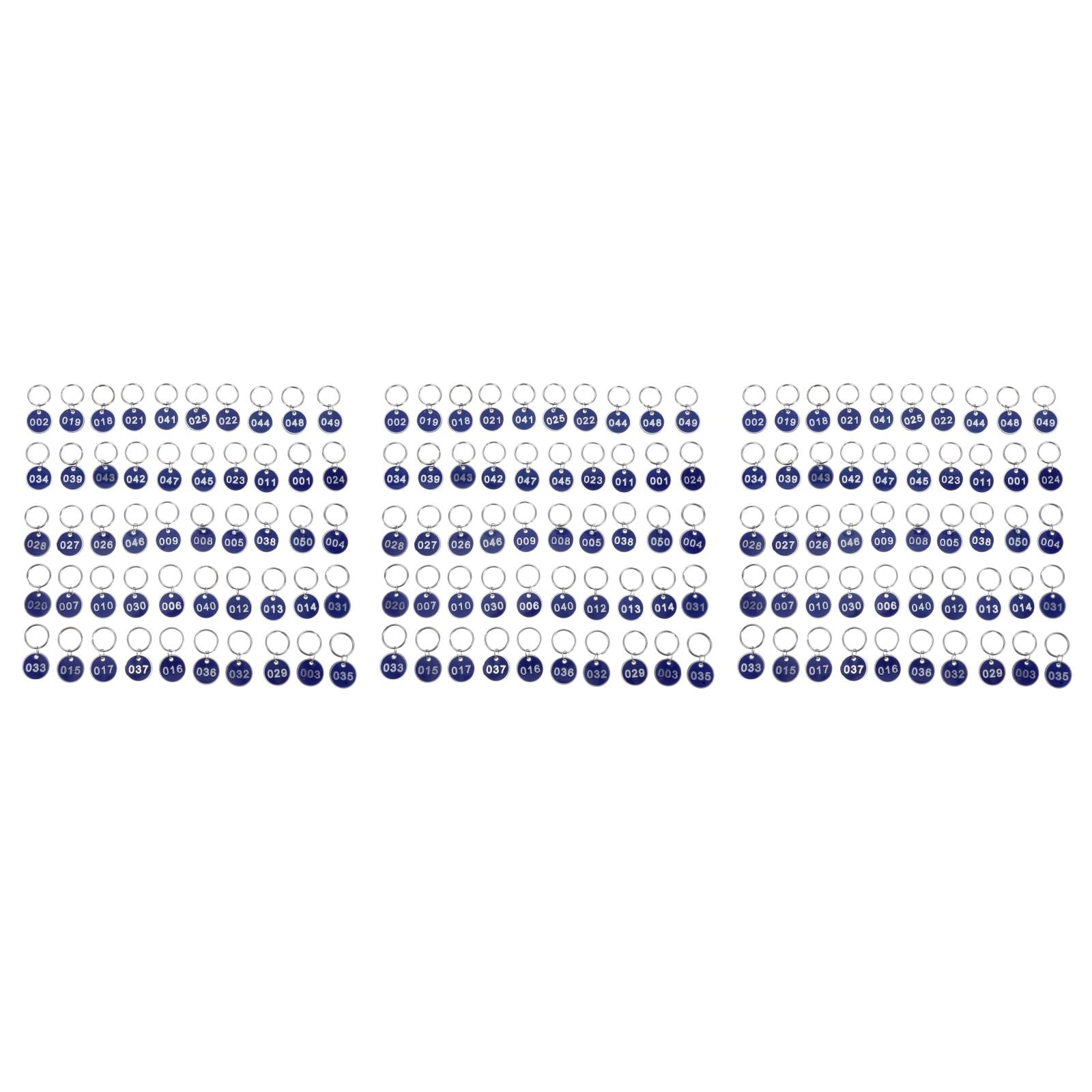 3 Pack Aluminum Number Key Ring Tags Luggage Labels - Walmart.com