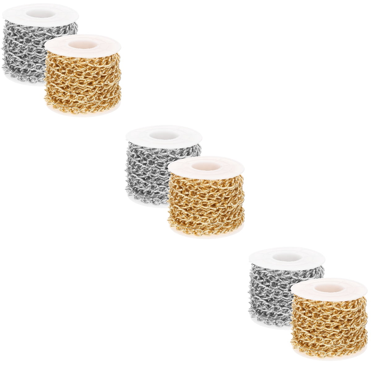 3 Pack Aluminum Twist Chain Chains for Jewelry Making Hooks The ...
