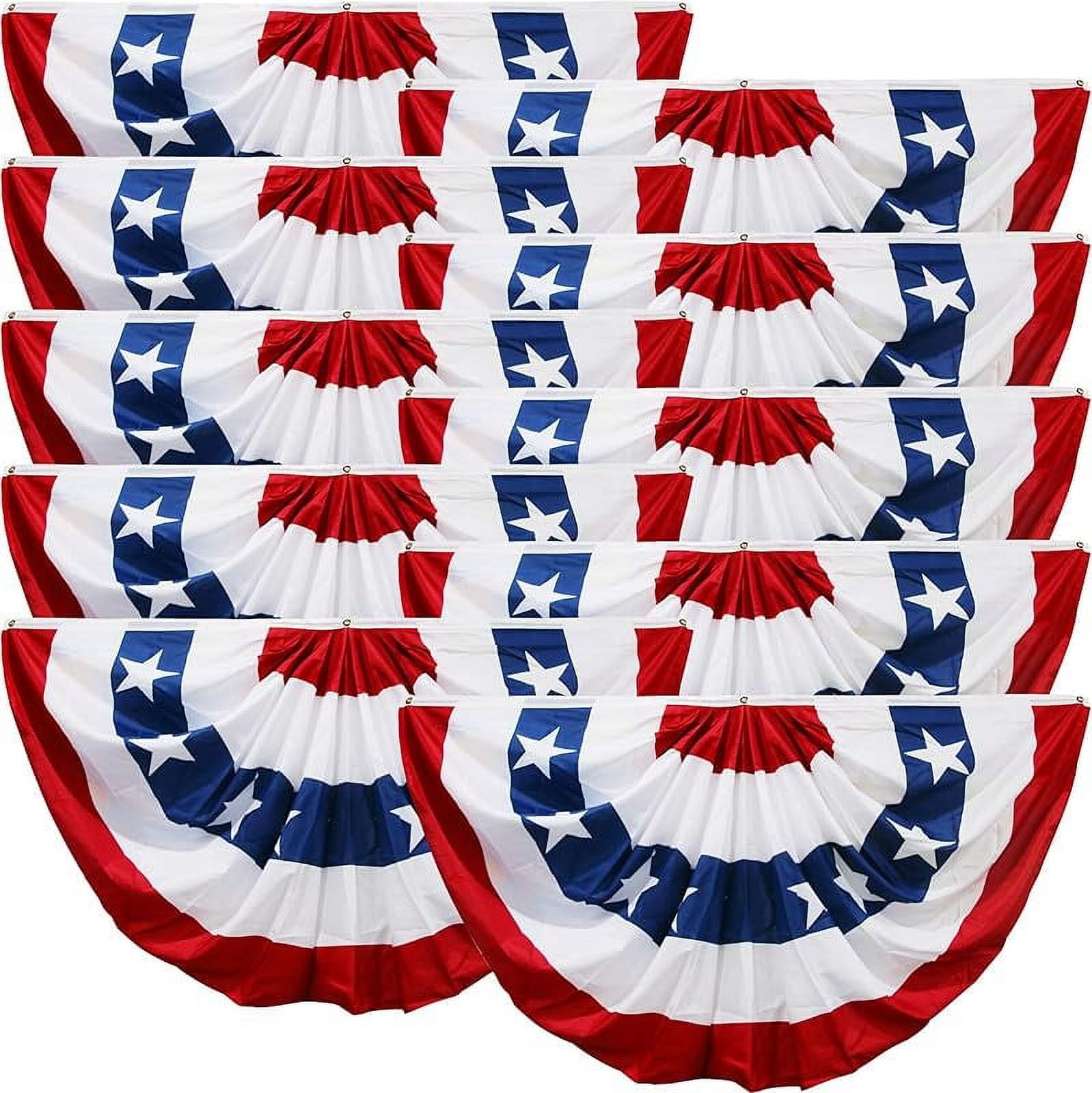 3 Pack American Flag Bunting for 4th of July Decorations-- The US ...