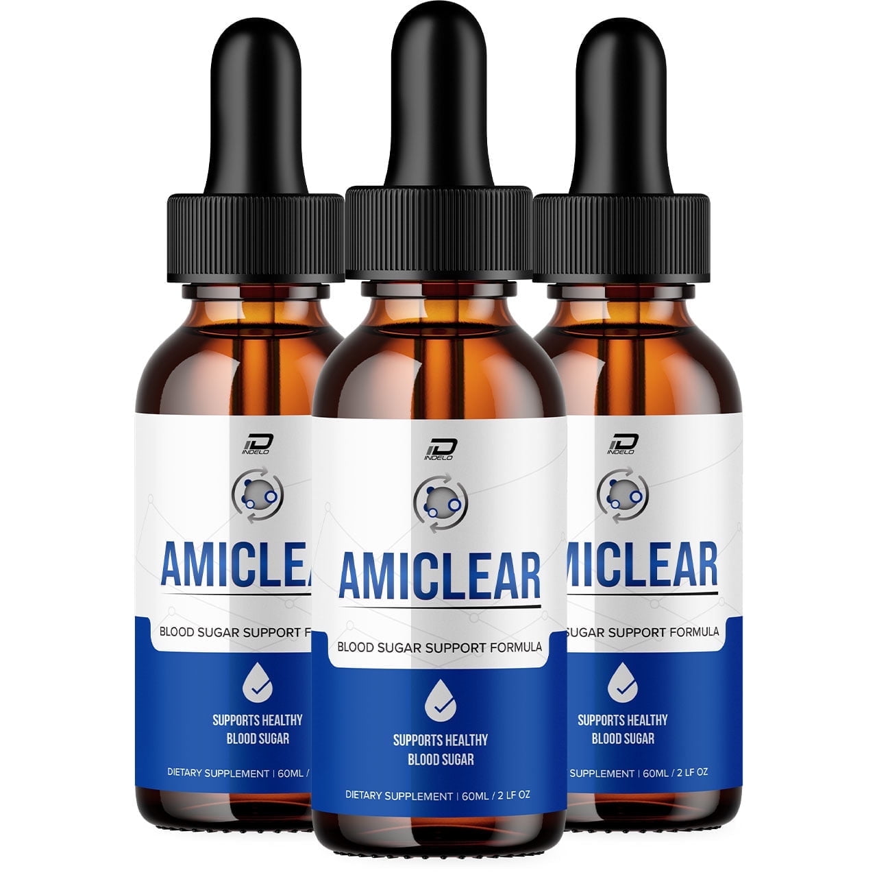 (3 Pack) Amiclear Drops Supplement, Amiclear 24 Hour Liquid Supplement ...