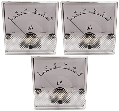 3 Pack Ammeter DC 0-50?A Meter Movement, 1?A Resolution - Walmart ...