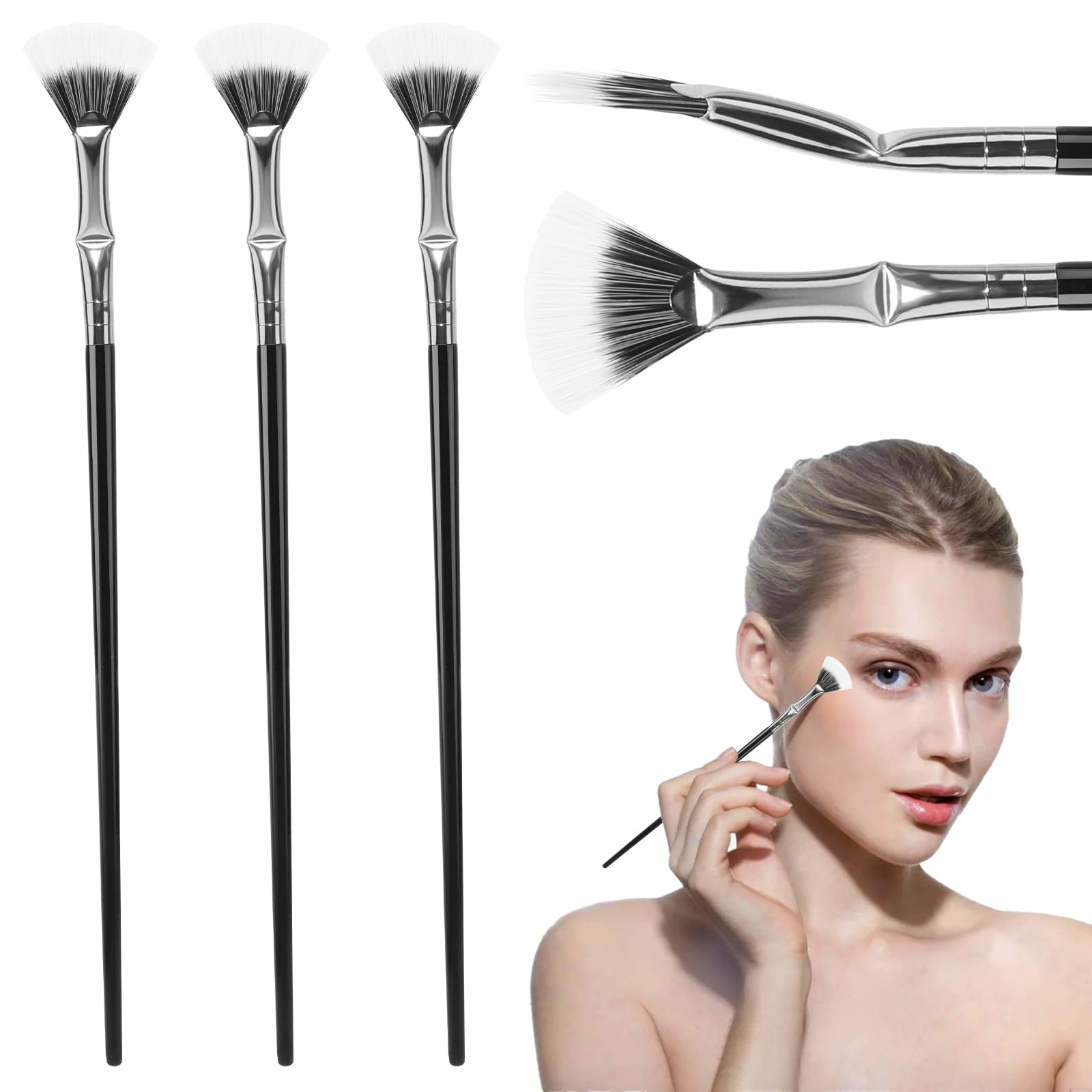 3 Pack Angled Lash IFF17 Brush, Eyelash Brush Separator with Soft ...