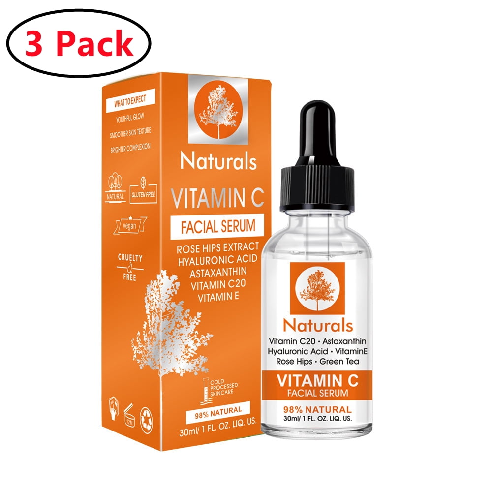 3 Pack Anti-Aging Complete Regimen, Vitamin C Serum, Retinol Serum and ...