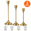 Cast Iron Taper Candle Holder Set of 3, Tall Candlestick Holders for ...