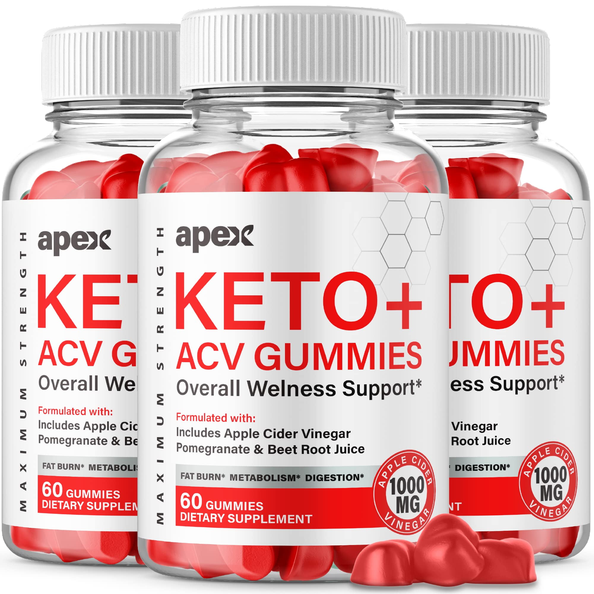 (3 Pack) Apex Keto Gummies Apex Keto ACV Gummies Advanced Formula Apex Keto Apple Cider Vinegar ...