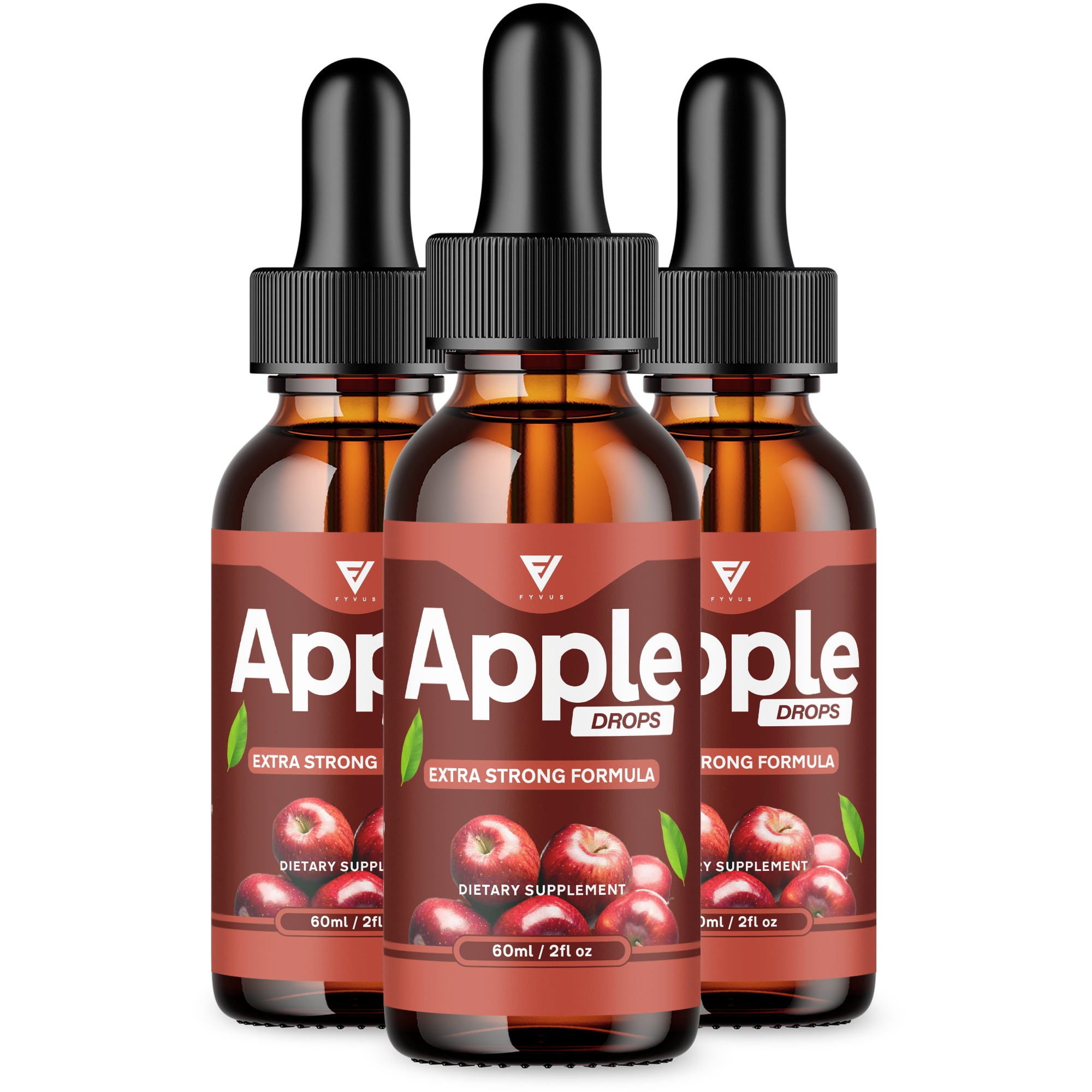 (3 Pack) Apple Drops Extra Strong Formula AppleDrops Dietary Supplement ...