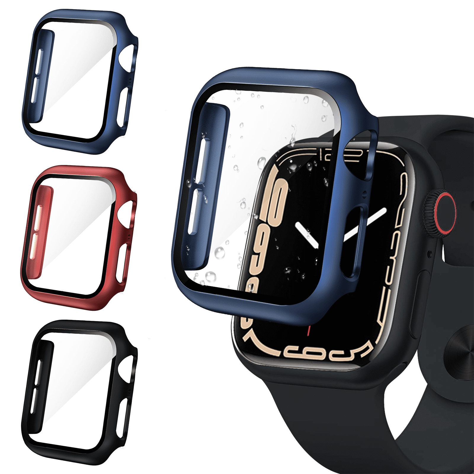3 Pack Apple Watch Case for Series 4/5/6 40mm, Apple Watch Cover with ...