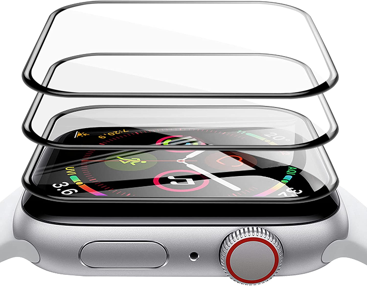 3 Pack for Apple Watch Screen Protector 44mm Series 6/SE/5/4 Screen ...