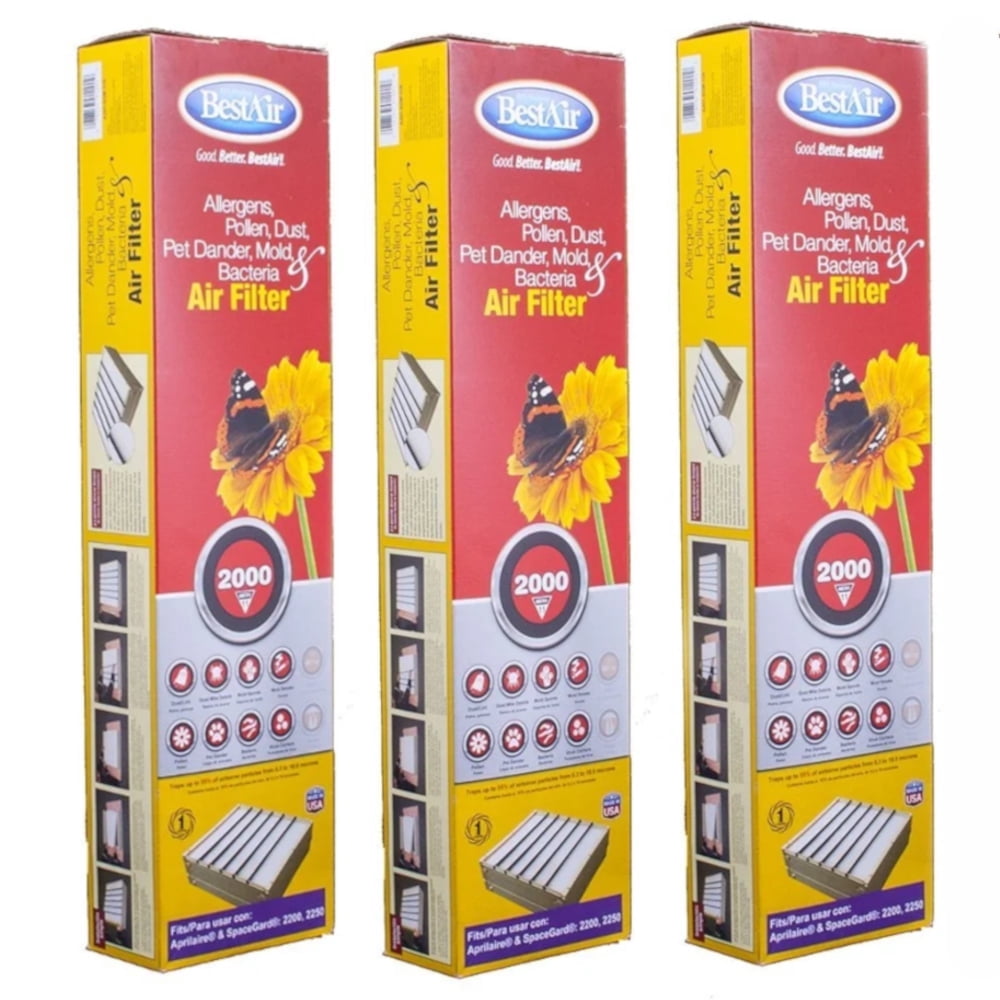 Replacement Part, 3-Pack Aprilaire Space-Gard Furnace Air Filters ...