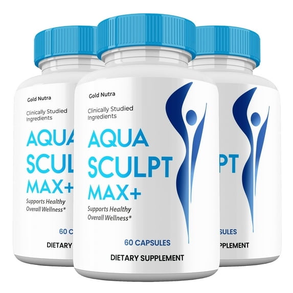 (3 Pack) Aqua Sculpt Max Capsules, AquaSculpt Max+ Supplement Maximum ...